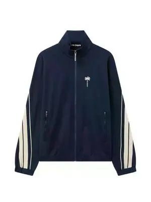 Palm Angels Palm Tree Striped Track Jacket