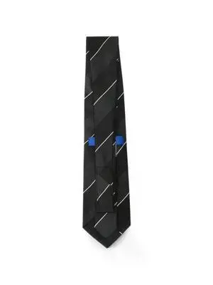 Junya Watanabe Diagonal-stripe Silk Tie