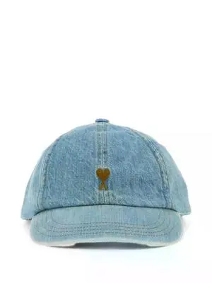 AMI Paris Denim Cotton Cap