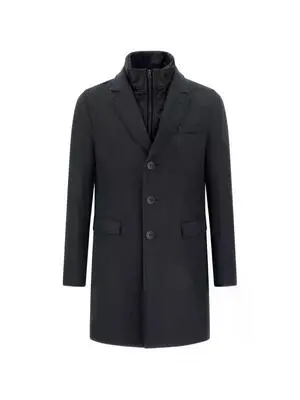 Herno Layered Single-breasted Coat