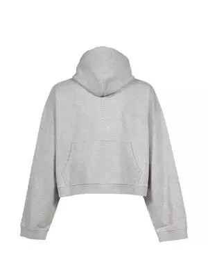 Vetements Logo-embroidered Cropped Hoodie