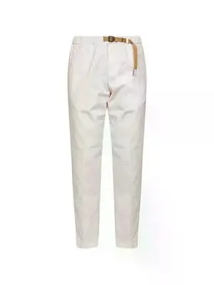 WHITE SAND Belted Tapered Trousers