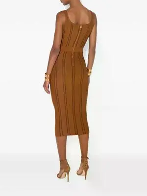 Elisabetta Franchi Origami Dress In Knit Fabric