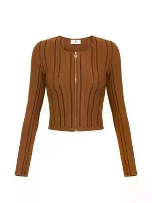 Elisabetta Franchi Cardigan In Knit Fabric