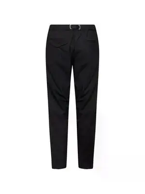 WHITE SAND Belted Tapered Trousers
