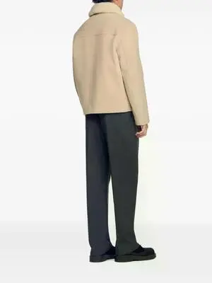 Sandro Shearling-collar Zip-up Jacket