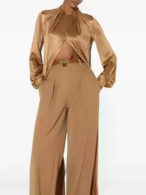 Elisabetta Franchi Blouse In Shiny Jersey Fabric