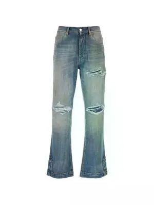 Amiri Distressed Flared Jeans - Blue