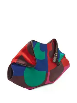 Alexander McQueen Abstract Print Clutch Bag