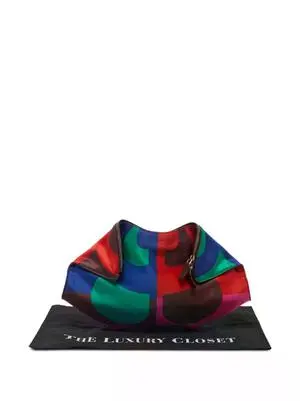 Alexander McQueen Abstract Print Clutch Bag