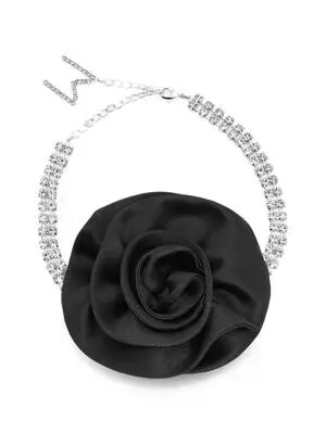 Magda Butrym Floral-appliqué Crystal-embellished Choker