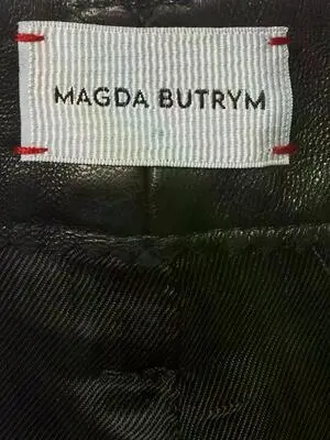 Magda Butrym Wembley Leather Pleated Trousers