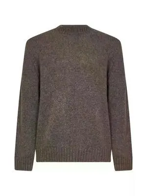 Nn07 Ribbed-trim Raglan-sleeve Sweater - Brown