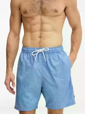 Paul & Shark Paisley-print Swim Shorts - Blue