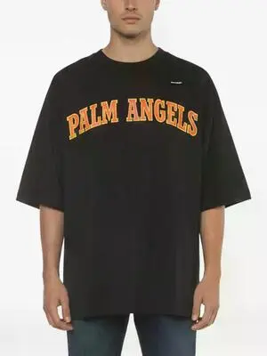 Palm Angels Logo Print Jersey T-shirt