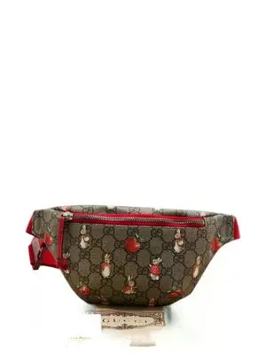 Gucci Gg Supreme Belt Bag With Peter Rabbit Print