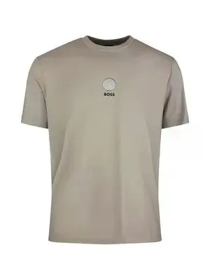 BOSS Logo-print Short-sleeve T-shirt - Neutrals