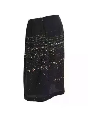 Dries Van Noten Printed Silk Mini Skirt