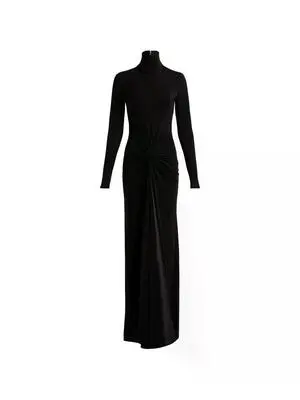 Silvia Tcherassi Birdy Knotted Cut-out Maxi Dress - Black