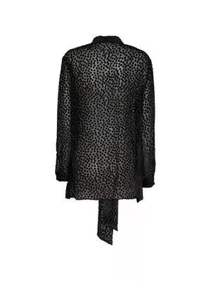 GIANLUCA CAPANNOLO Polka-dot Sheer Shirt