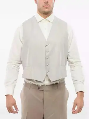 Corneliani Jetted-pockets Waistcoat - Grey