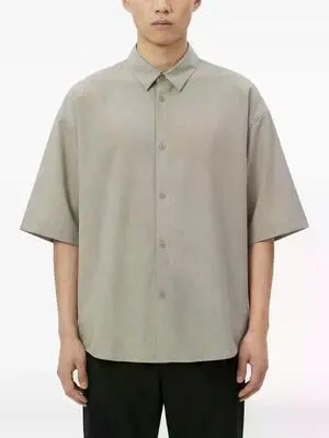 Fear Of God Silk-blend 3/4 Sleeve Button-up Shirt