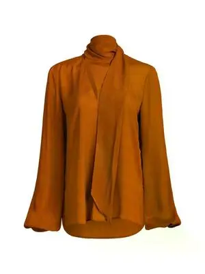 Silvia Tcherassi Alanis Scarf-neck Blouse