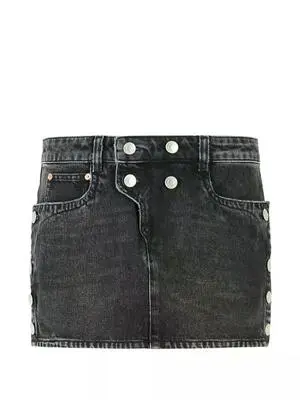 Isabel Marant Étoile Ralma Button-side Mini Skirt - Black