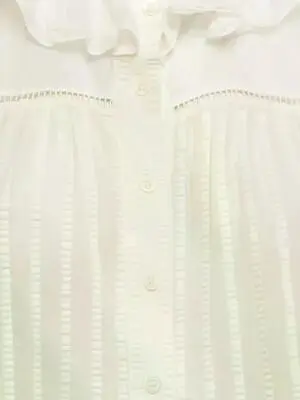 Chloé Ruffled Striped Blouse