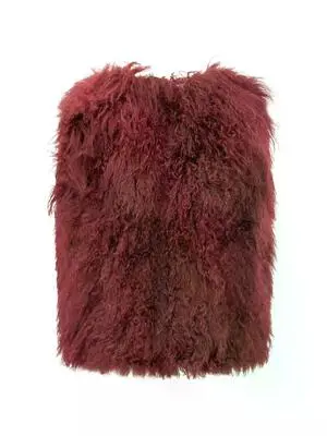 MARTHA LOUIS Mongolian Fur Gilet