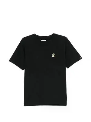 AGNES B. Embroidered-patch T-shirt - Black