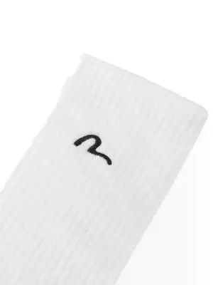 EVISU Seagull Logo-embroidered Socks