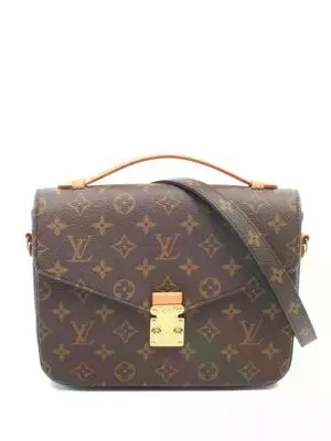 LOUIS VUITTON 2021-2026 Monogram Pochette Metis Satchel - Brown