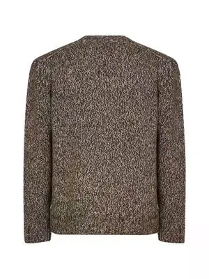 Nn07 Flint Marl-knit V-neck Sweater