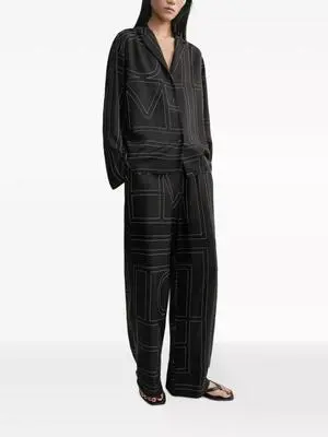 TOTEME Monogram Silk Pj Top