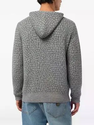 Philipp Plein Wool Cashmere Zip Hoodie