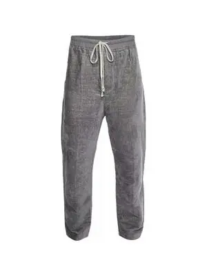Rick Owens Dropped-crotch Track Pants - Grey