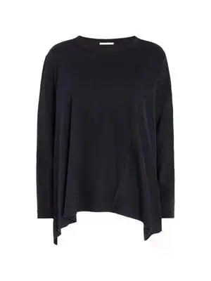 High Asymmetric Long-sleeved T-shirt