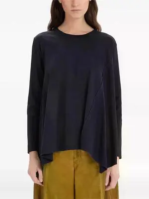 High Asymmetric Long-sleeved T-shirt