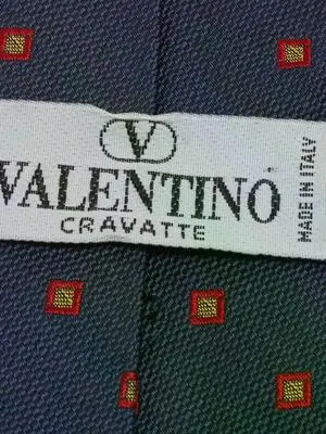 Valentino Garavani Silk Jacquard Neck Tie - Blue