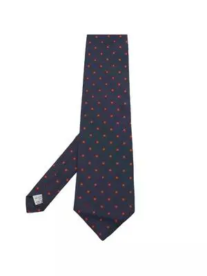 Valentino Garavani Silk Jacquard Neck Tie - Blue