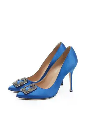 Manolo Blahnik Hangisi Buckle Pumps