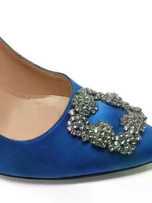 Manolo Blahnik Hangisi Buckle Pumps