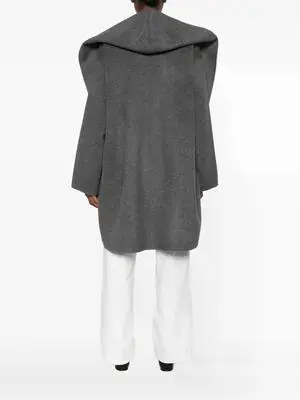 TOTEME Oversized Hooded Shawl Lapel Coat
