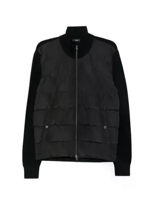 Herno Quilted Knitted Jacket - Black