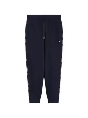 Emporio Armani Logo-tape Track Pants - Blue
