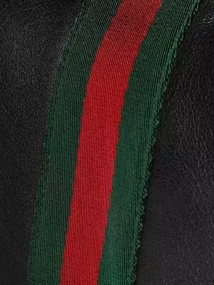 Gucci Web-stripe Calf Leather Messenger Bag