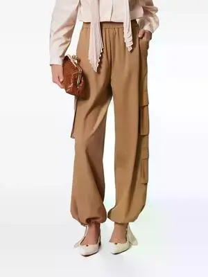 TWINSET Lyocell And Cotton Joggers - Neutrals