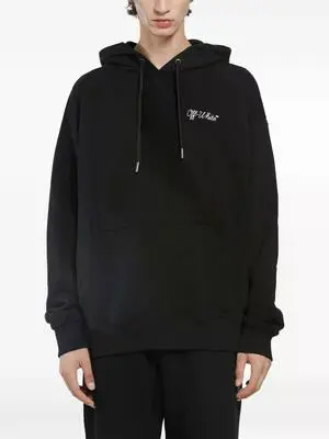 Off-White Script Logo Hoodie - Black