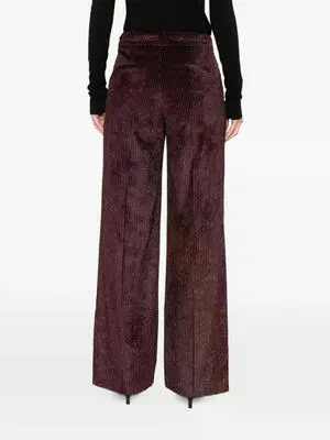 Peserico Glitter-effect Corduroy Straight Trousers